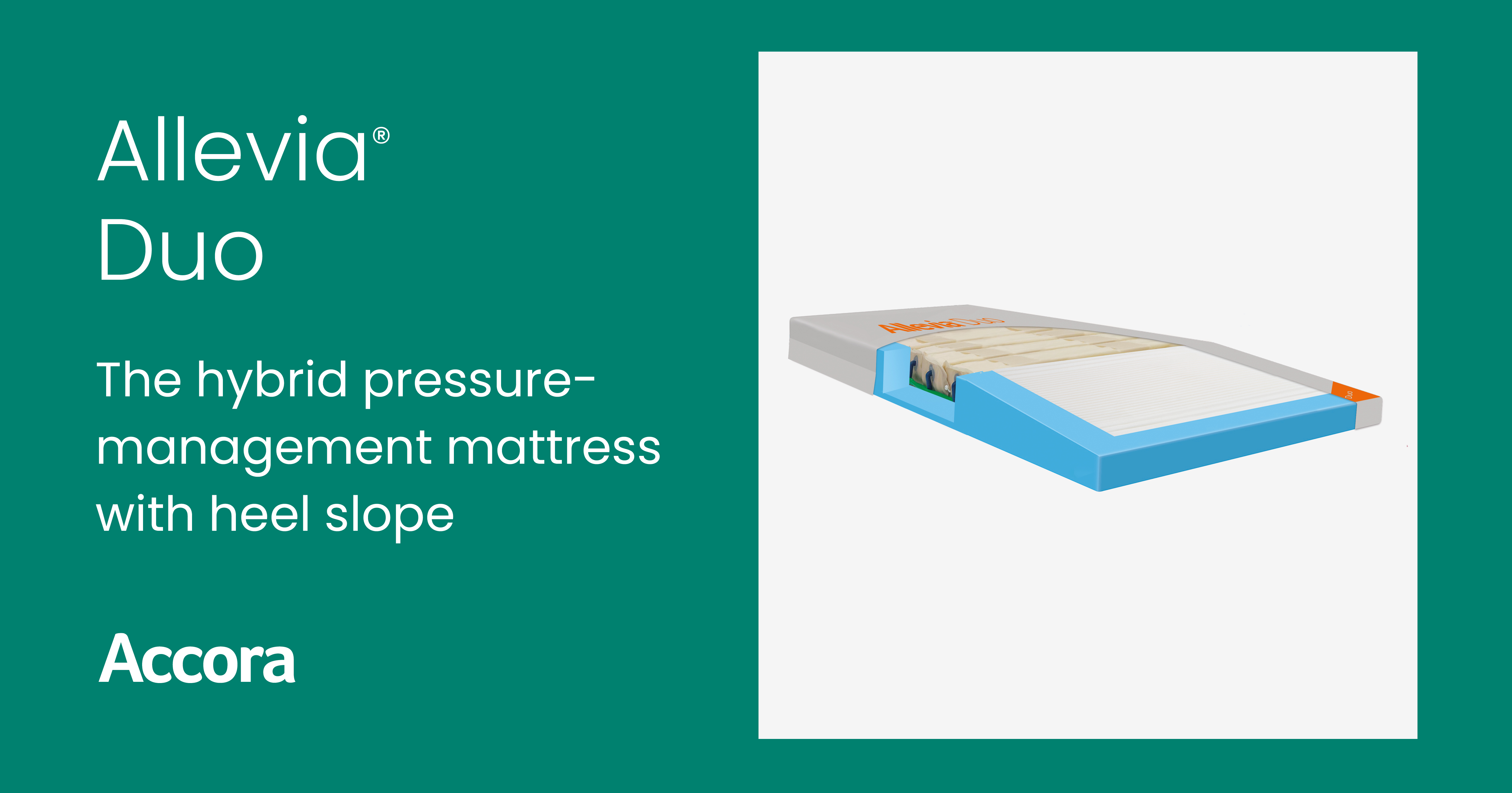 Allevia Duo | Hybrid Pressure Mattress | Accora Mattresses