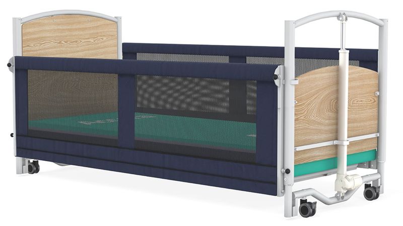 High integrated padded side rails | FloorBed Accessories | Accora