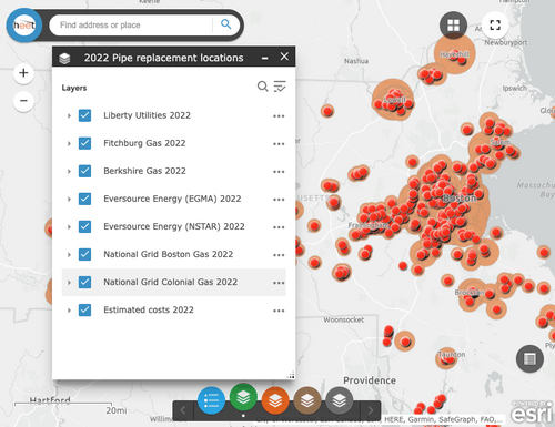 Gas System Enhancement Program Map