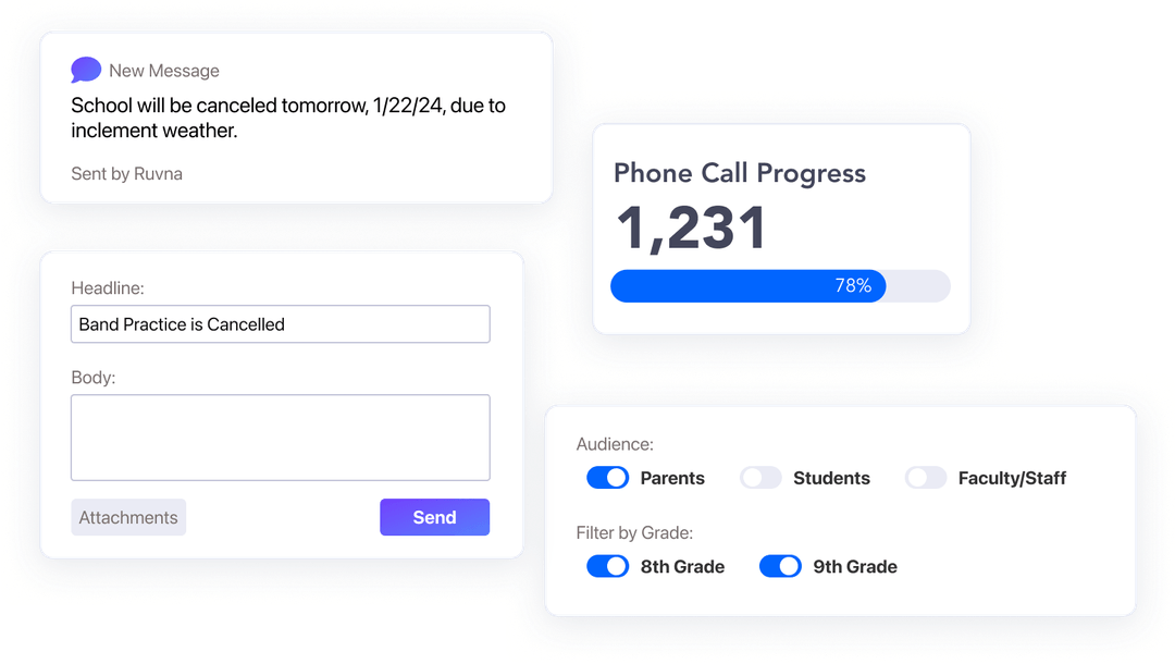 Mass Notifications for Schools - Ruvna Announcements