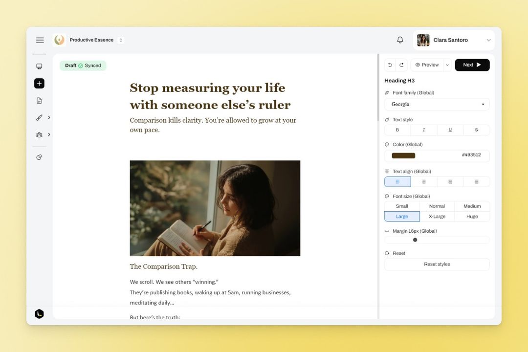 Tiptap – Open Source Text Editor Framework for Developers