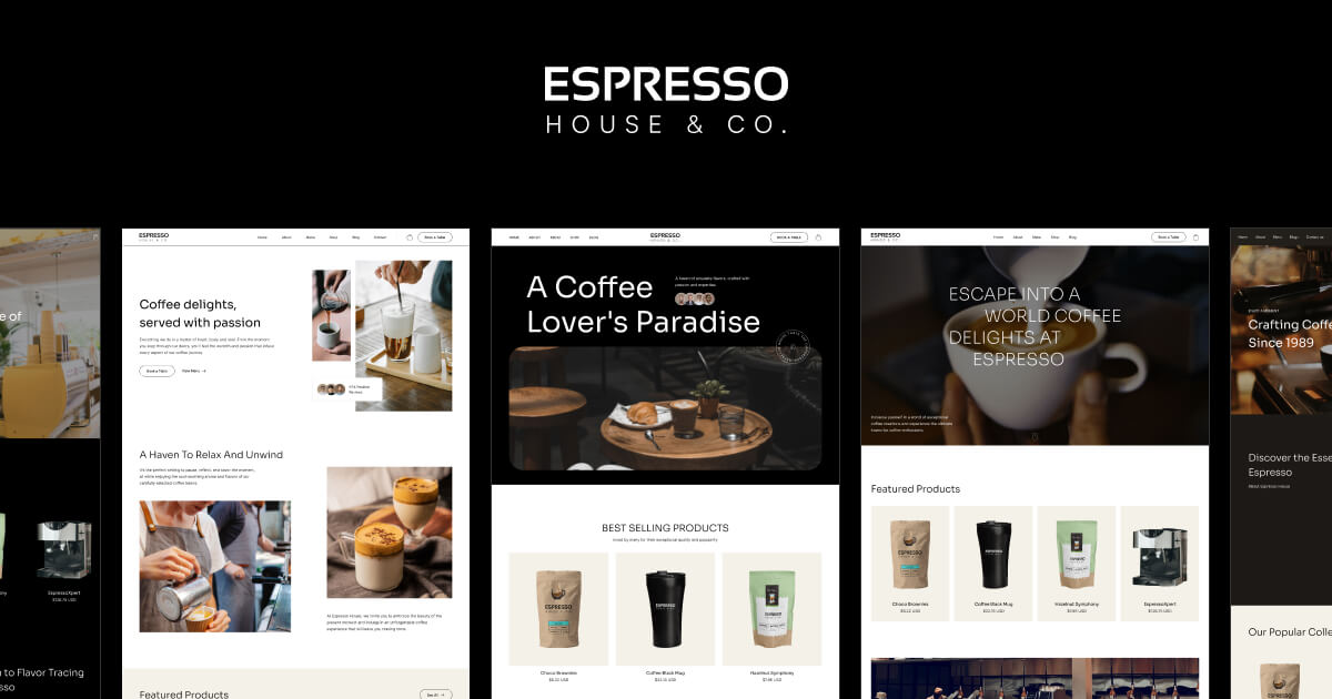 Login - Espresso Webflow Ecommerce website template