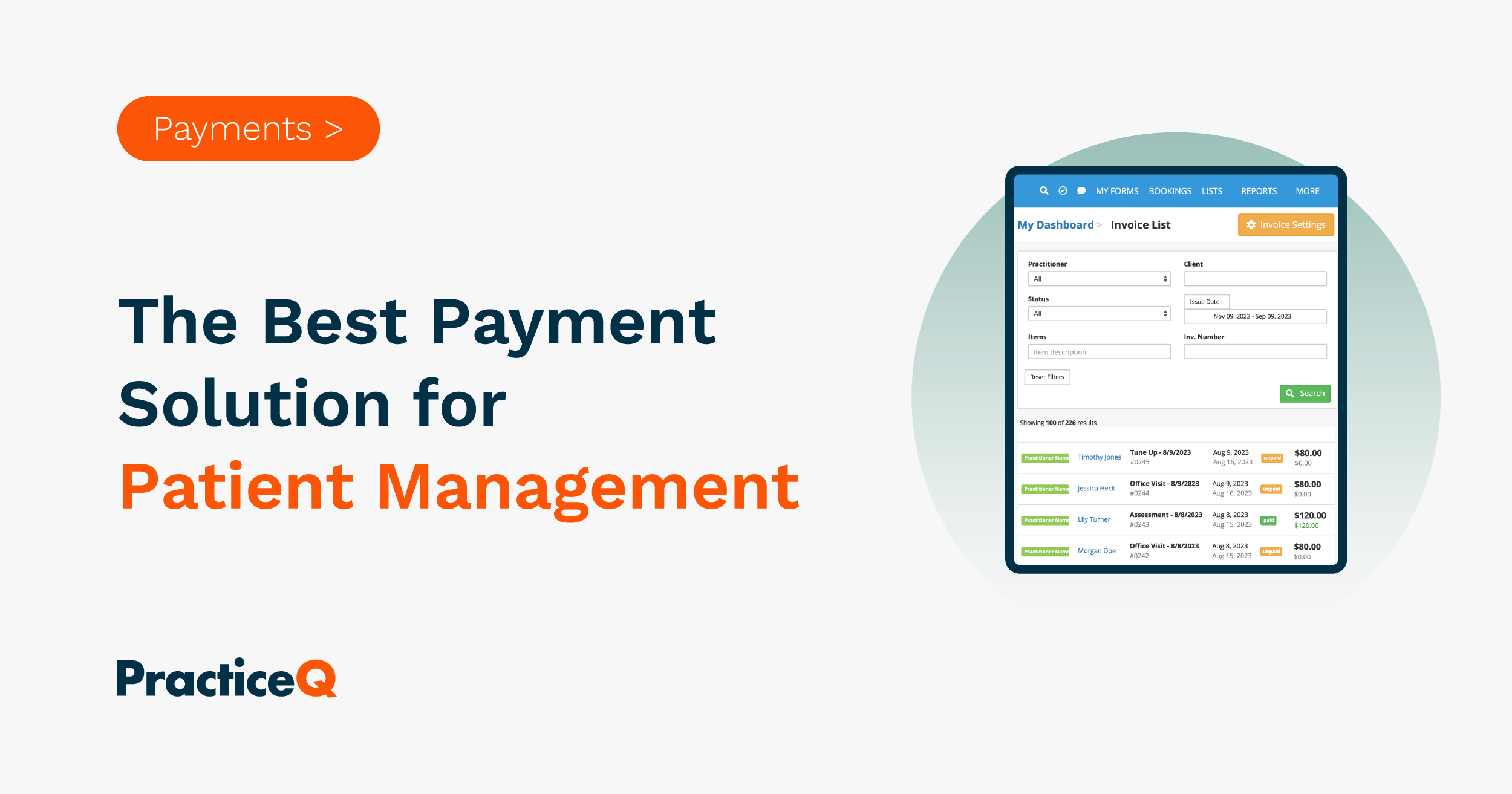 Payment Processing Software | PracticeQ Patient Management