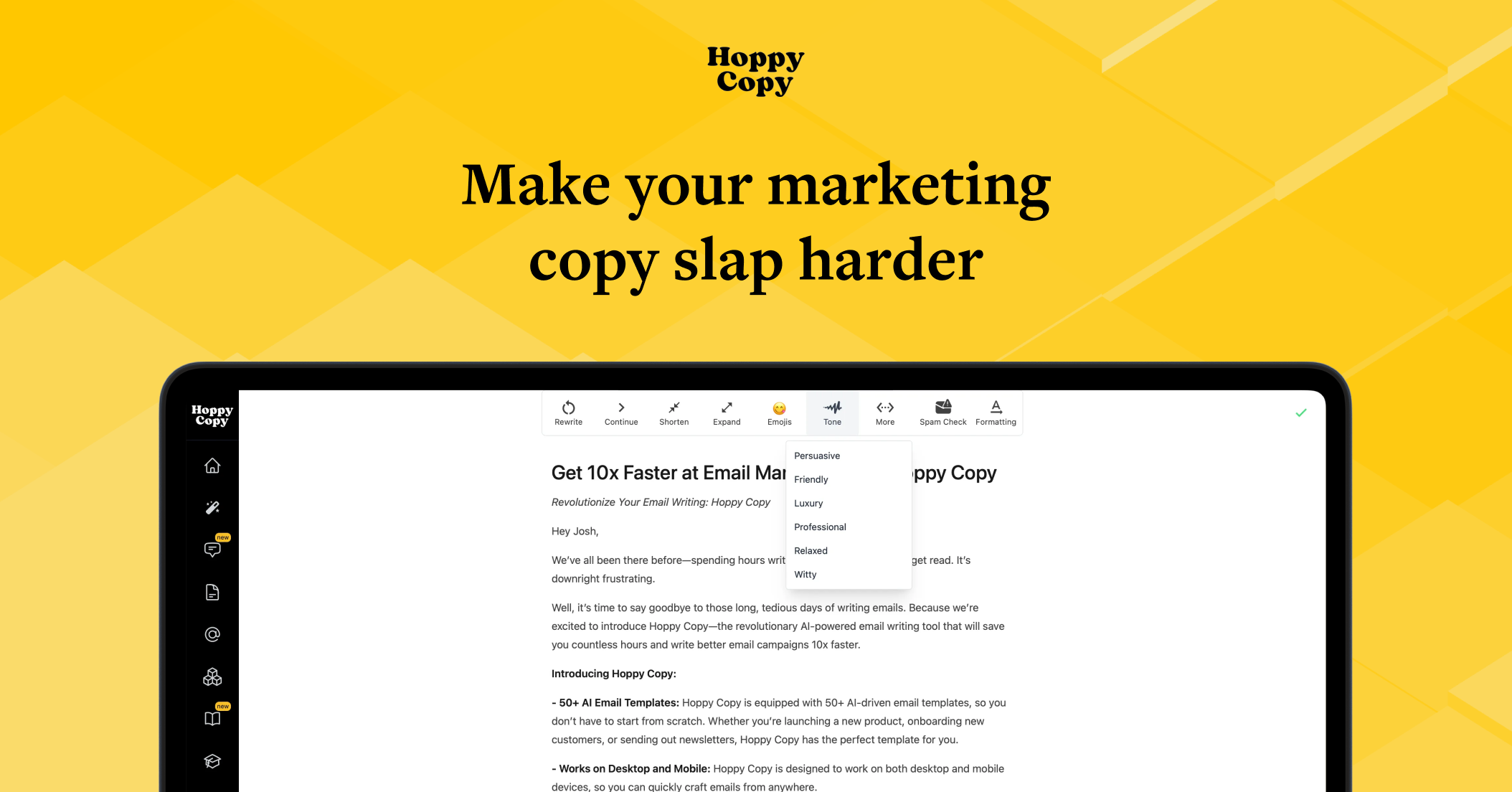 AI-Powered Document Text Editor - Writing Tool for Marketers