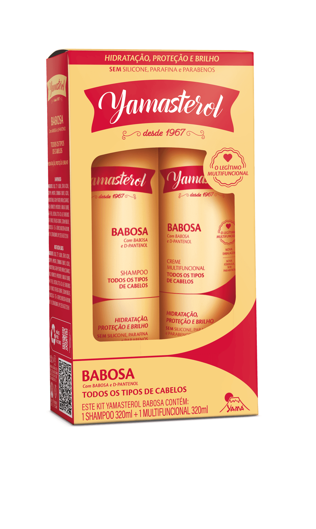 Kit Yamasterol Babosa Shampoo e Multifuncional 320ml - Yamasterol
