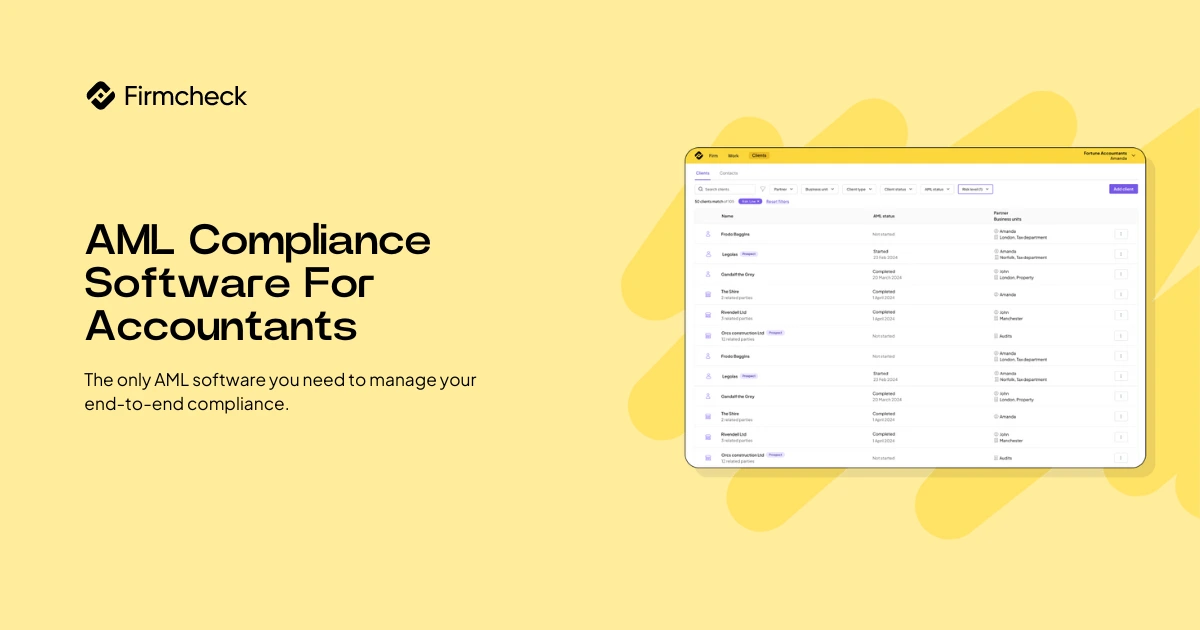 AML Software & Checks For Accountants | Firmcheck