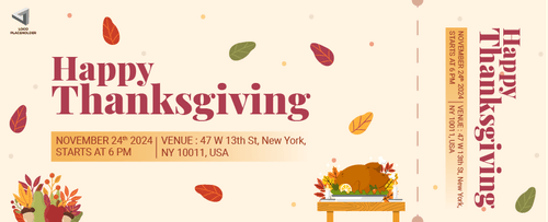 Thanksgiving Ticket Templates: Festive Designs for Your Celebration