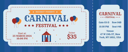Get Festive with Free Carnival Ticket Templates