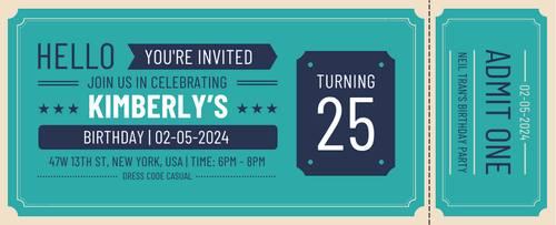 Celebrate in Style with Our Free Birthday Party Ticket Templates