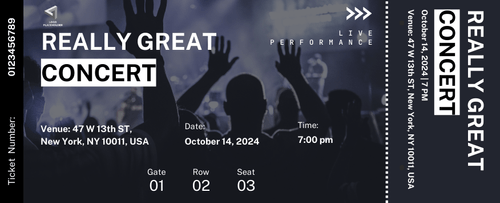 Elevate Your Concerts with Customizable Ticket Templates