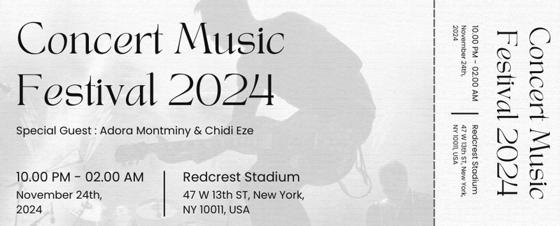 Elevate Your Concerts with Customizable Ticket Templates