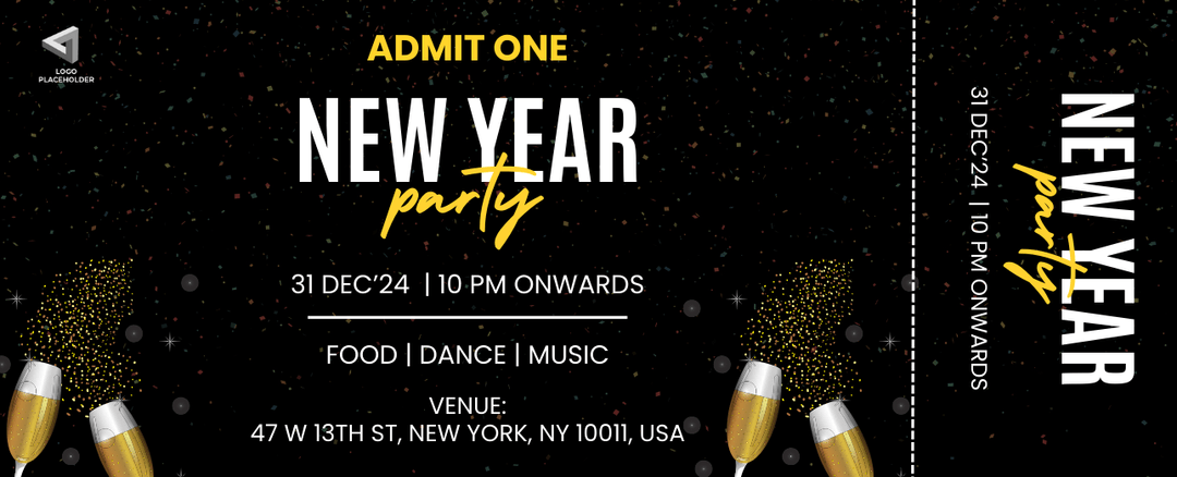 Admit One Ticket Template: Ensure One Entry Per Ticket