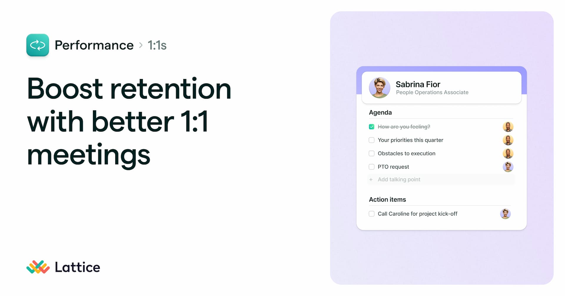 One-on-One Meeting Software | Lattice People Management Platform