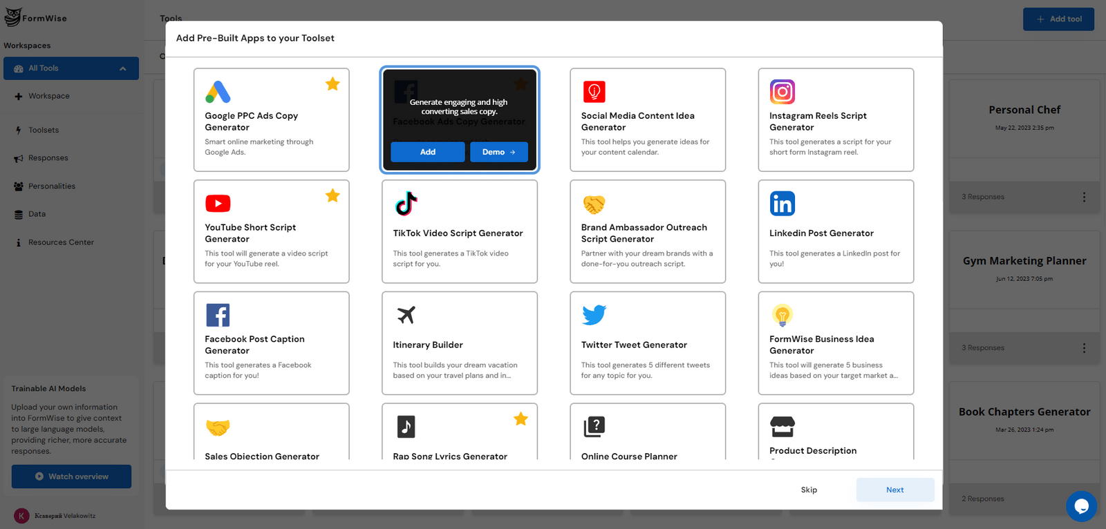 Using FormWise to White Label ChatGPT for Course Creators