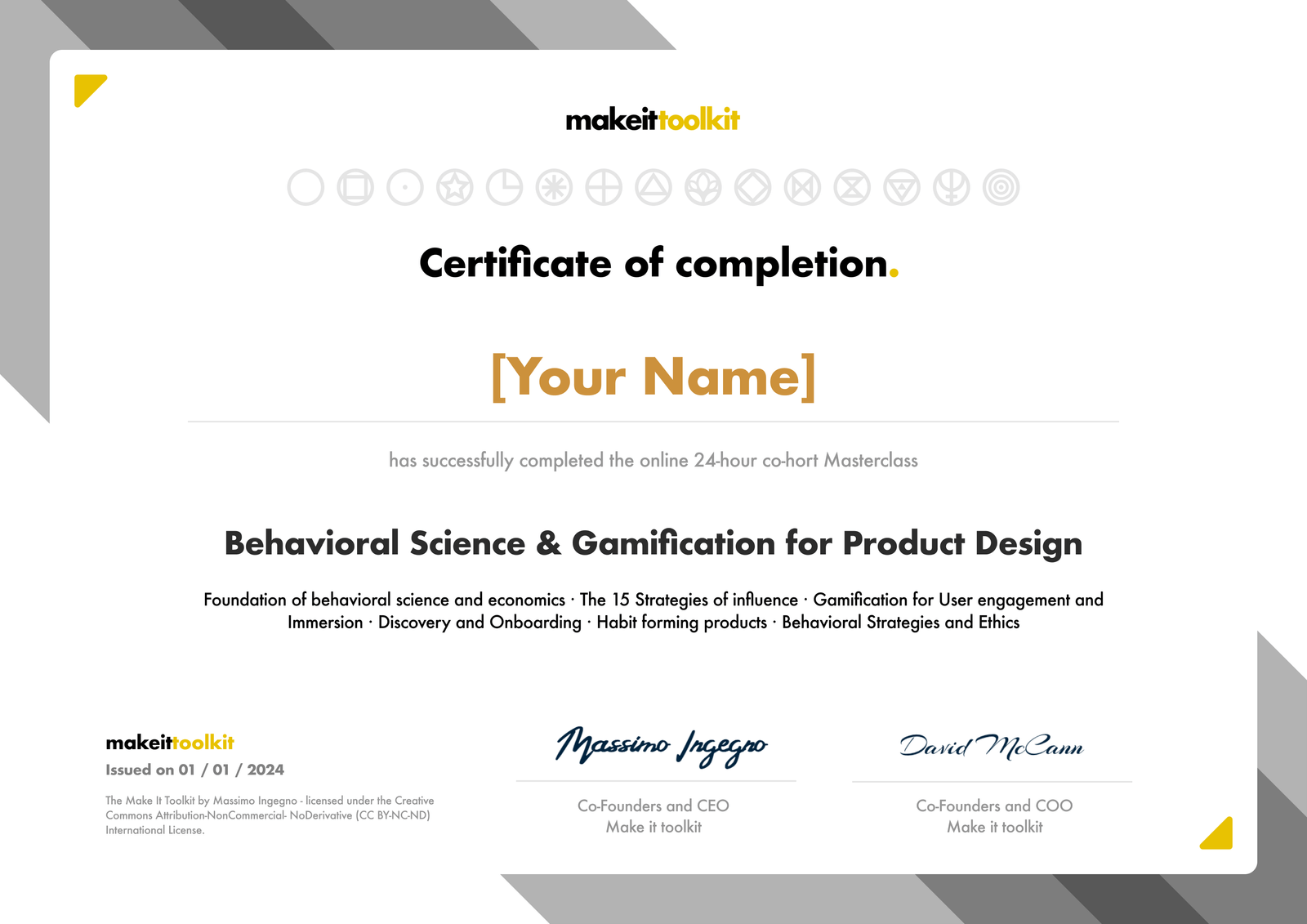 Make it Toolkit - Masterclass