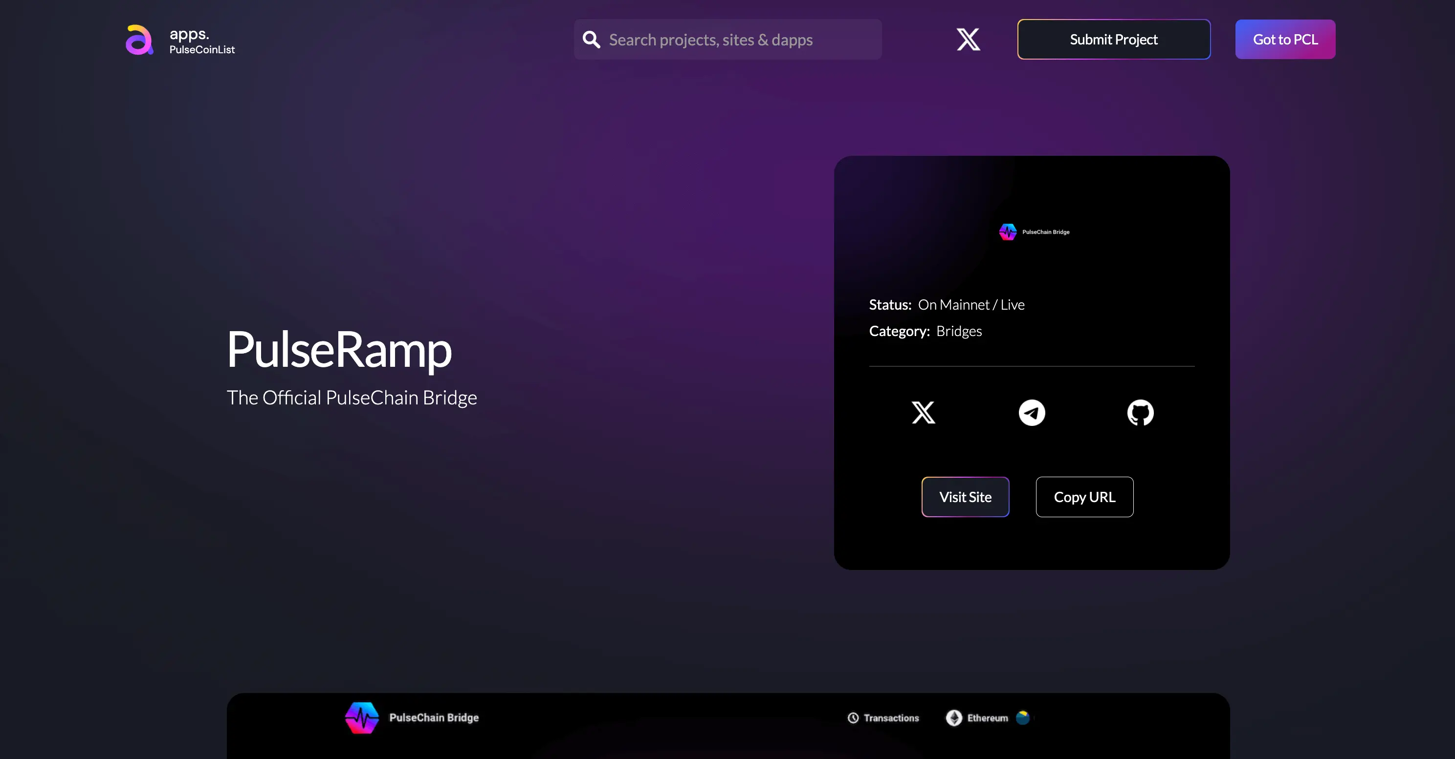 PulseRamp - The Official PulseChain Bridge