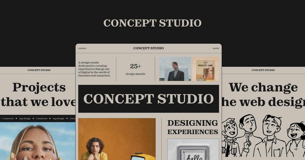 Projects | Concept Studio - Webflow Ecommerce website template