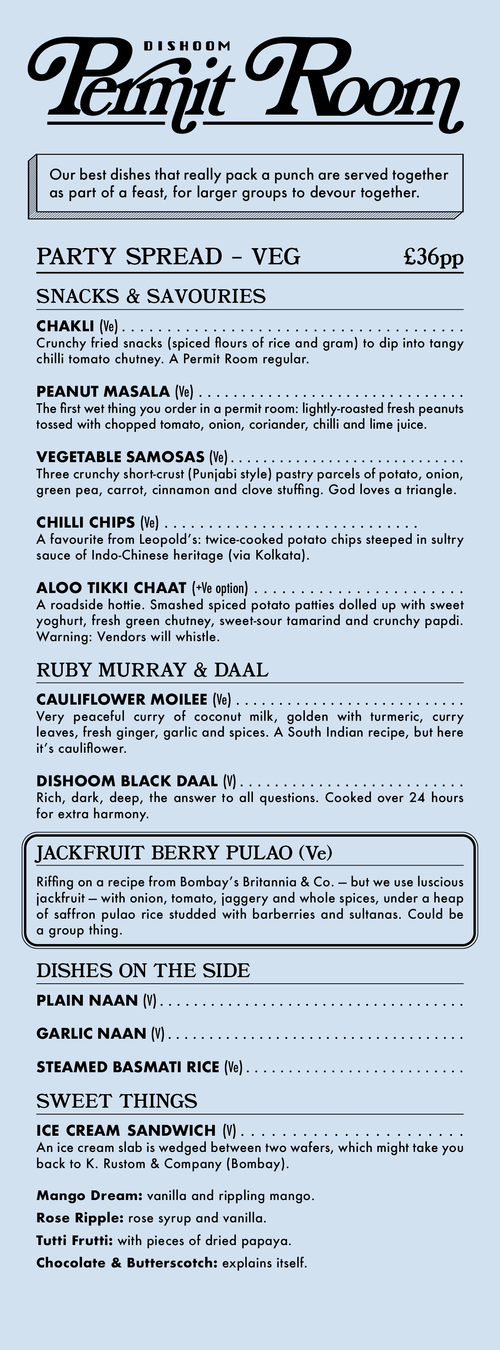 Dishoom Permit Room Brighton - All-day Indian restaurant-bar