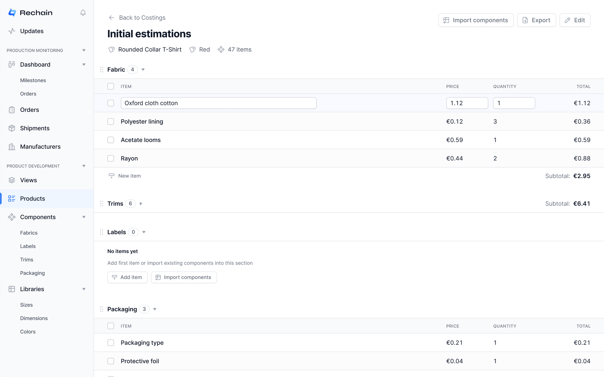 Rechain PLM Software