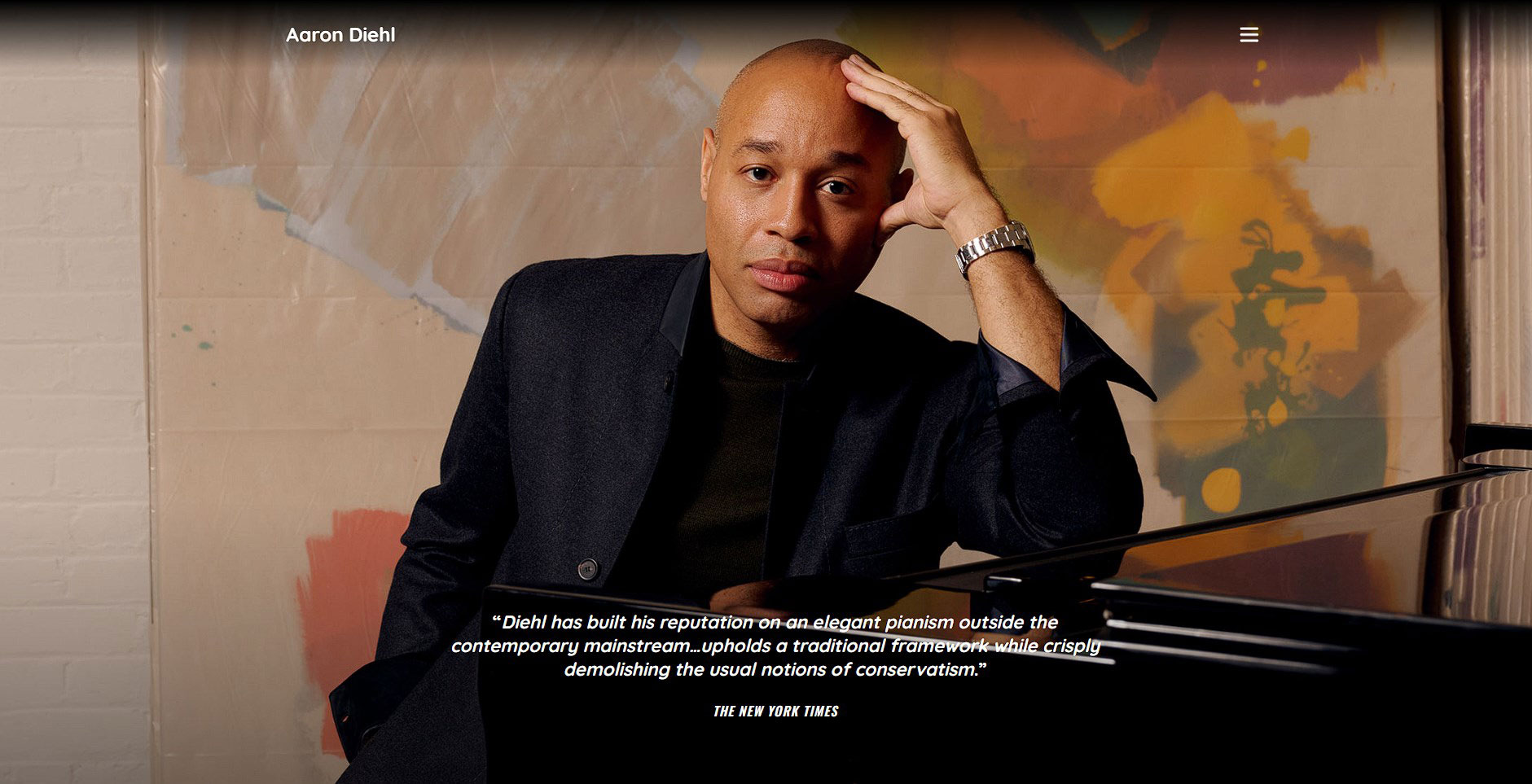 Schedule | Pianist Aaron Diehl