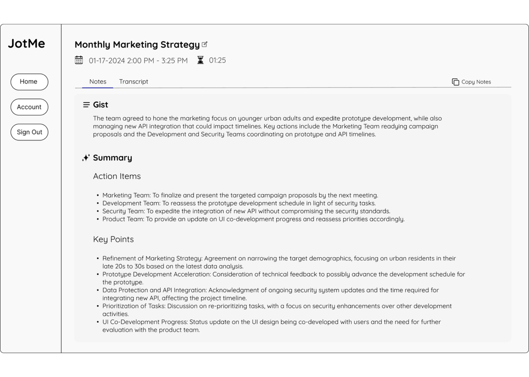 Microsoft Teams Meeting Summary AI