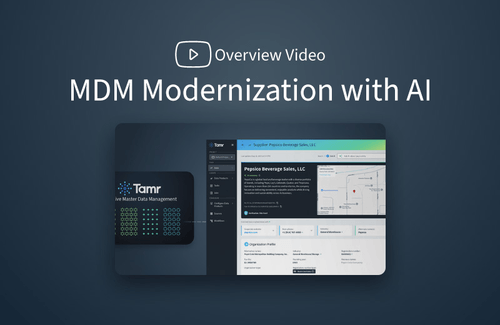 MDM Modernization with AI Solution Overview | Tamr