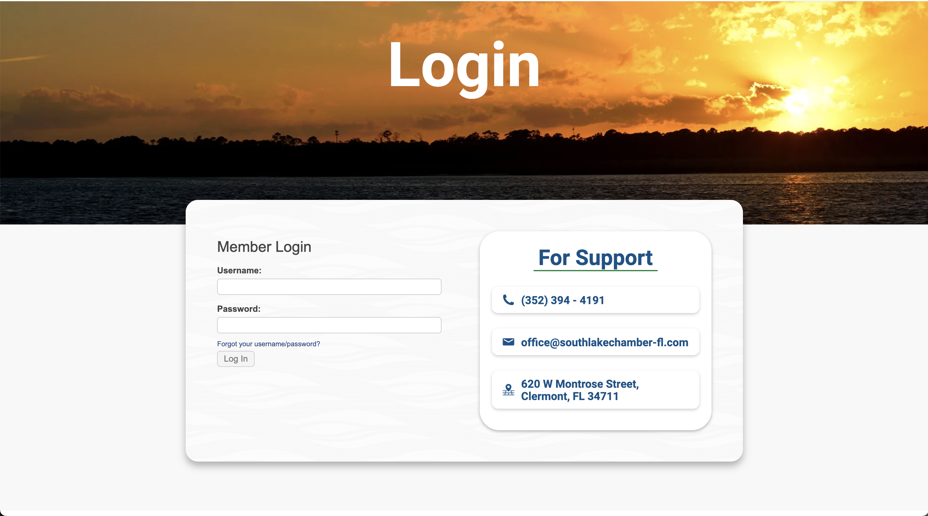 Login | South Lake Chamber of Commerce