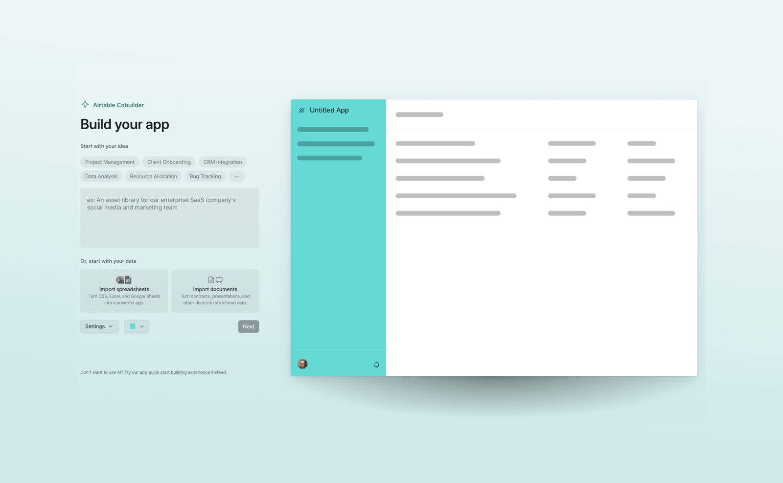 Airtable Cobuilder: Create Airtable Apps with AI