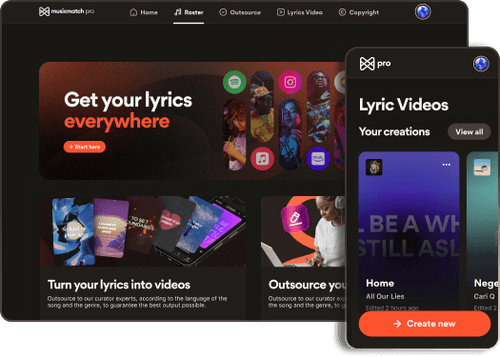 Musixmatch Pro for Labels. Promote Your Artists' Lyrics.