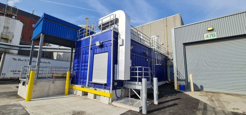 Modular Industrial shipping container buildings.