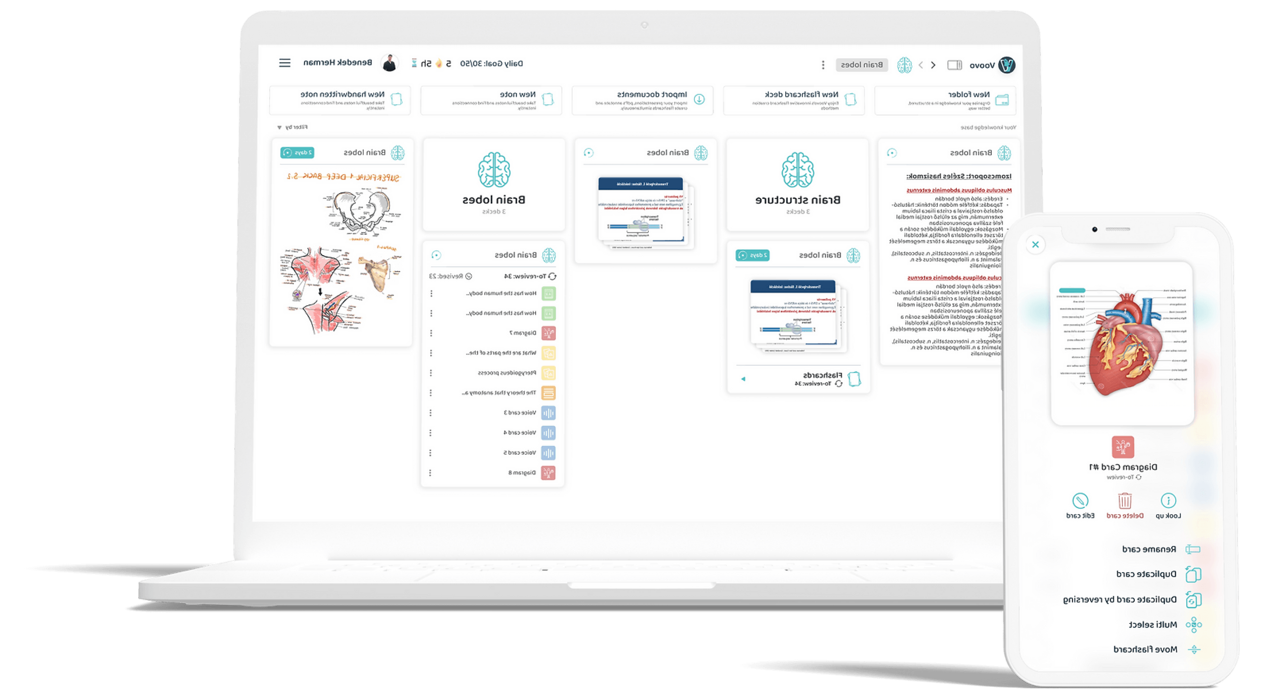 Voovo AI Spaced repetition - Scan images & text to flashcards