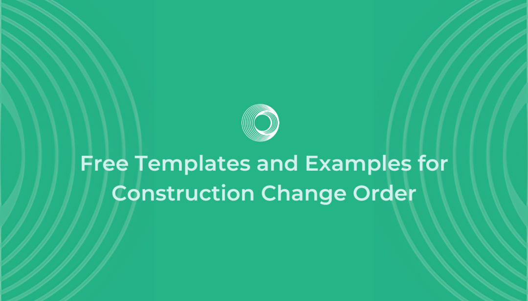 Free Templates and Examples for Construction Change Order