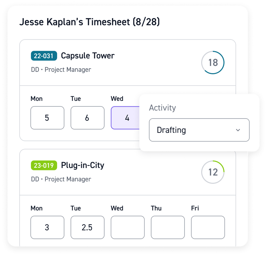Time tracking and expense software for architects & engineers - Monograph