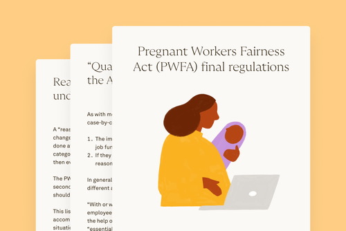 Pregnant Workers Fairness Act (PWFA) final regulations