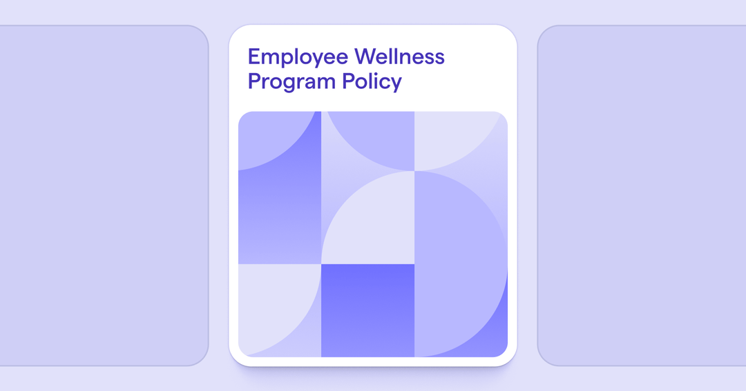 Employee Wellness Program Policy Template | Template | Lattice