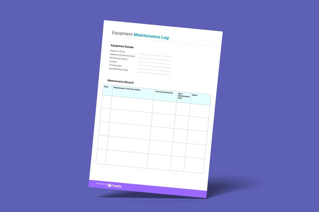 Equipment Maintenance Log Template (Free Download) | 2025