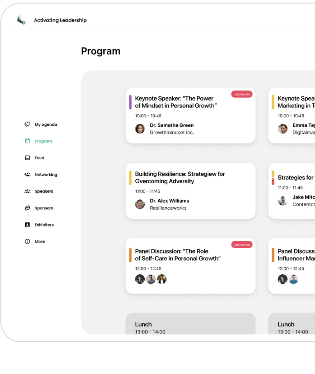 Beautiful app for your event that meets all your engagement needs - Eventee