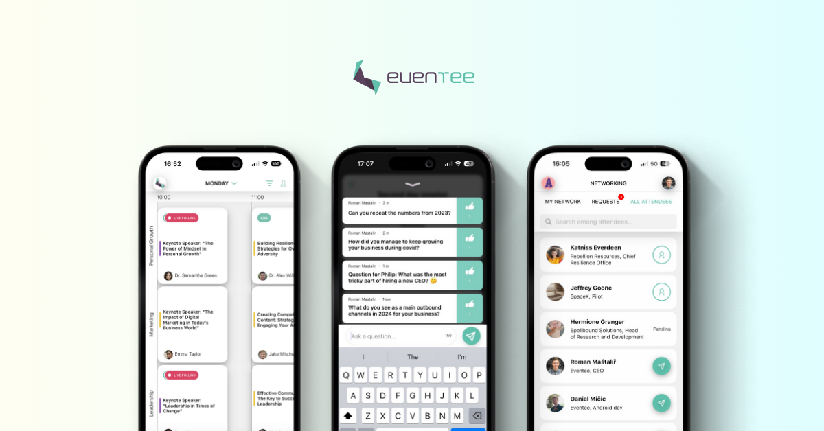 Beautiful mobile app for your in-person or hybrid event - Eventee