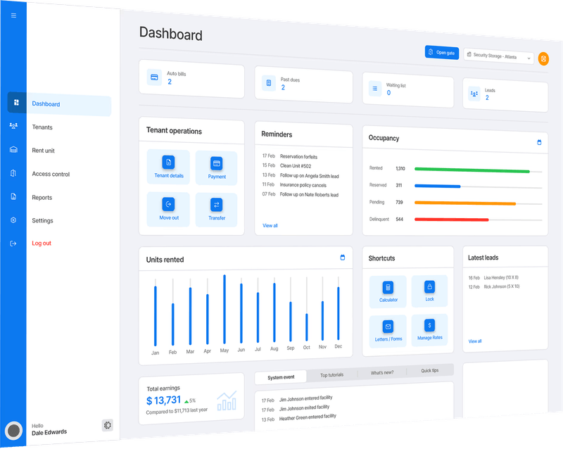 Sentinel Systems: Self Storage Management Software & Access Control