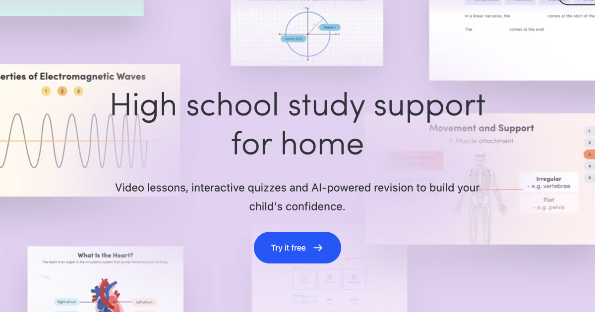 Online study platform for high school students and parents. Atomi AU