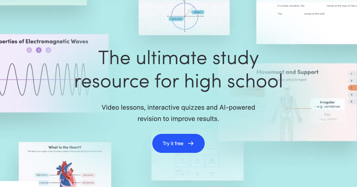Study platform for high school students. Atomi AU