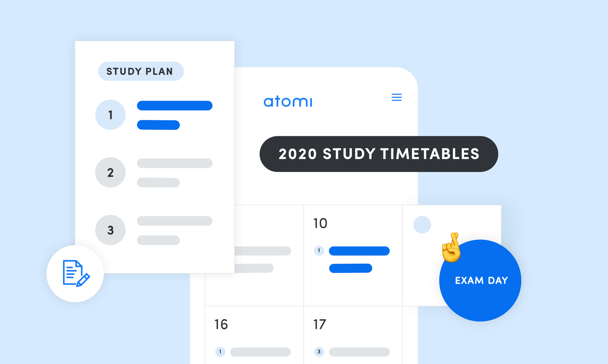 Prepare your students for external exams with Atomi Study Timetables | Atomi