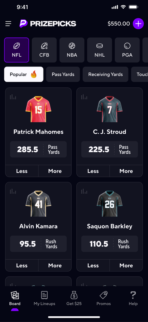 PrizePicks NFL | Daily Fantasy Made Easy