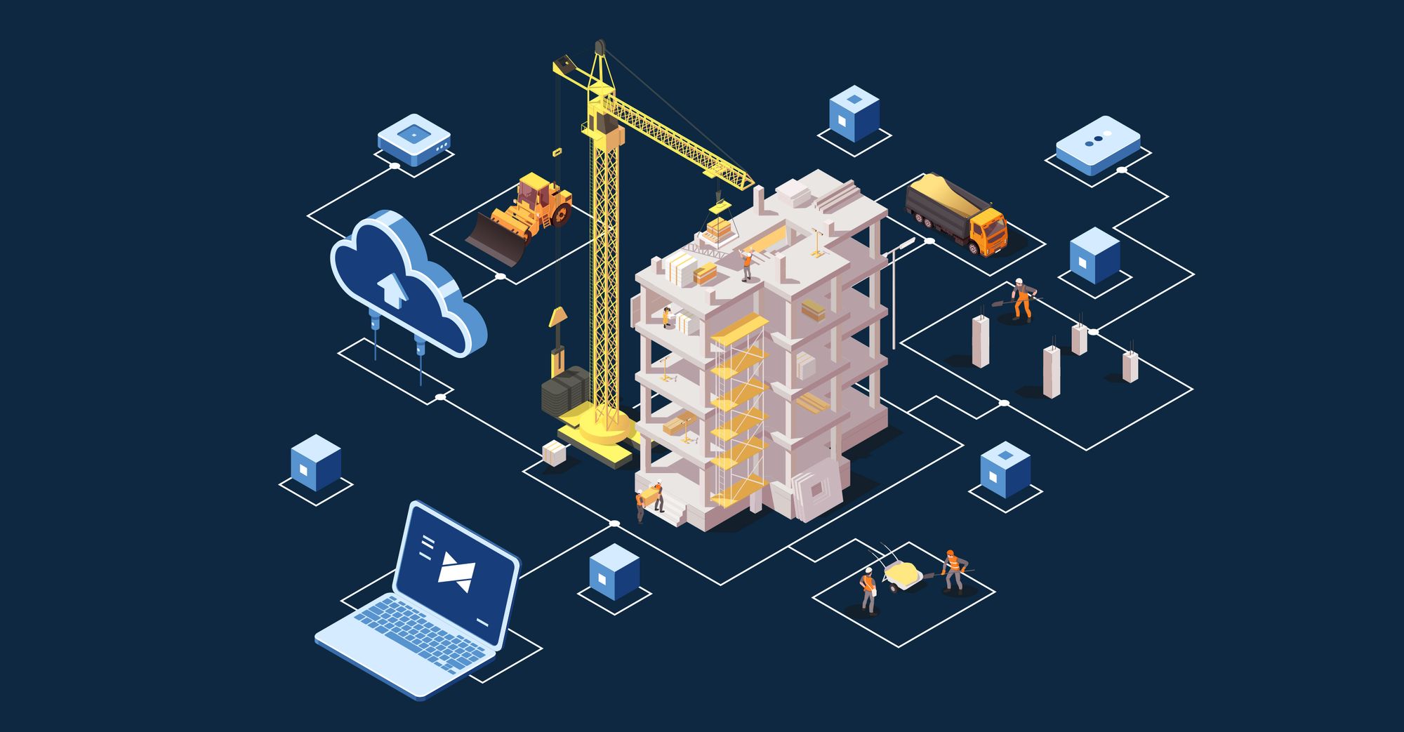 Digital twin technology in construction