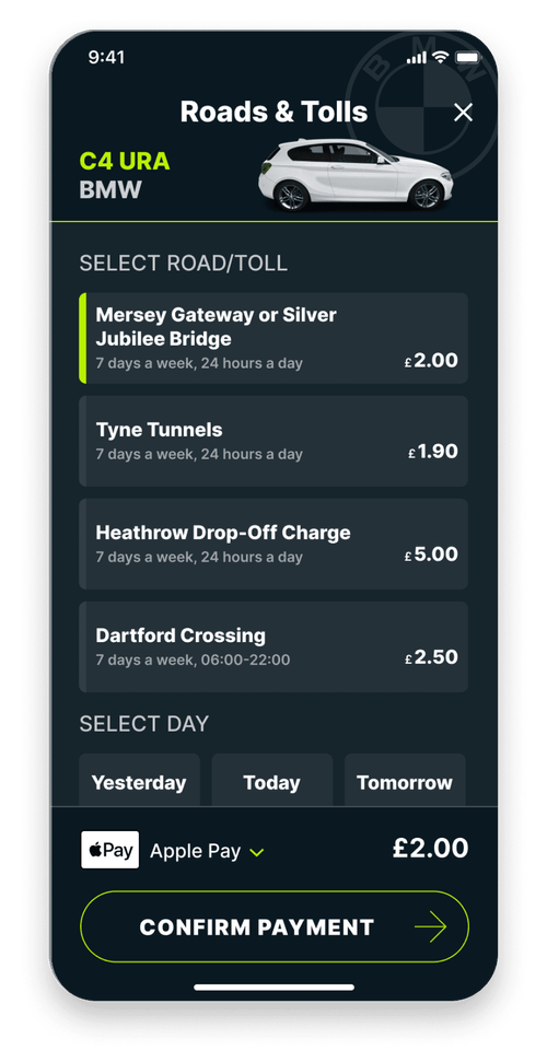 Merseyflow bridge payments | Caura