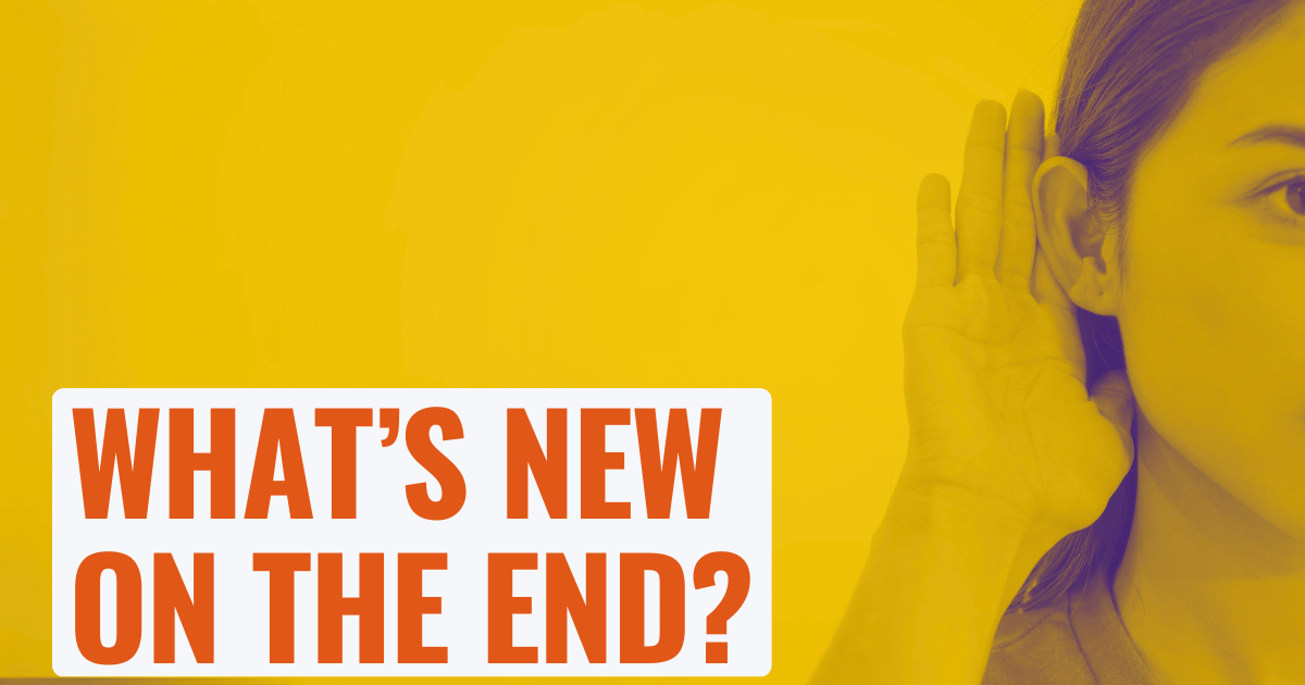 What's new on The End this week?