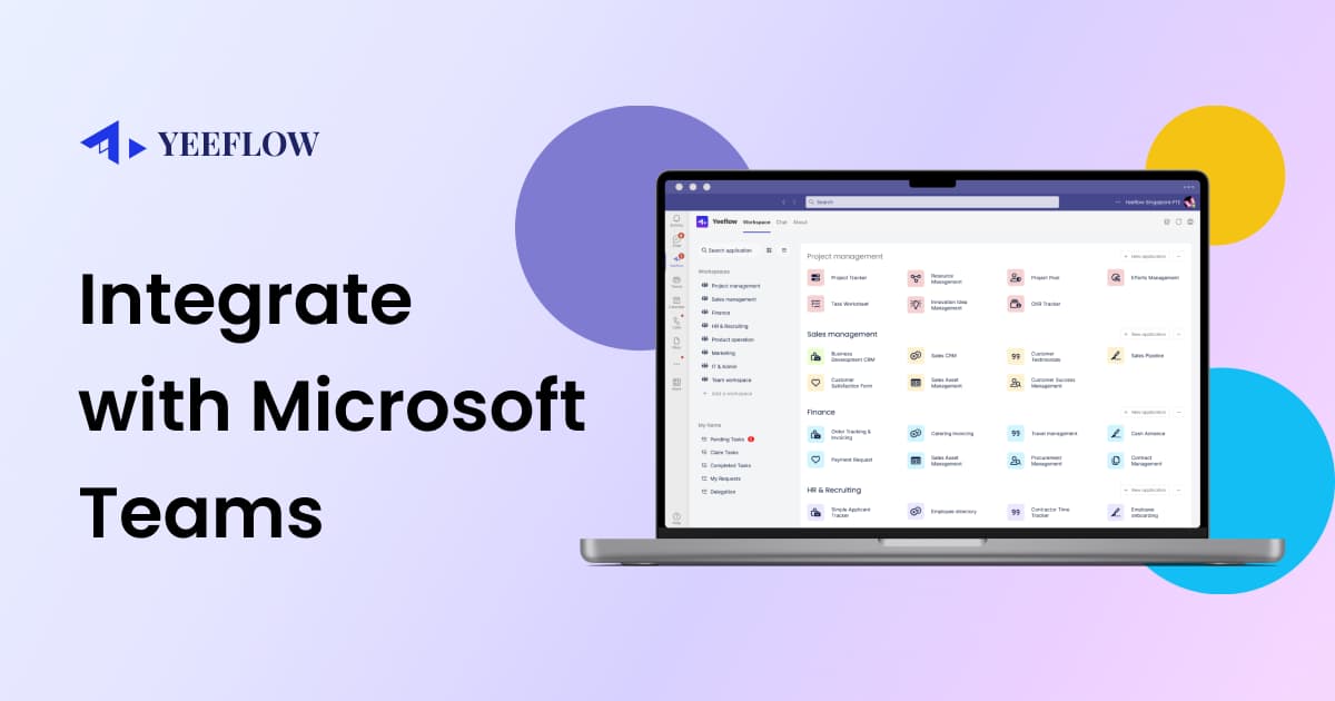 Yeeflow: The no-code platform for Microsoft Teams