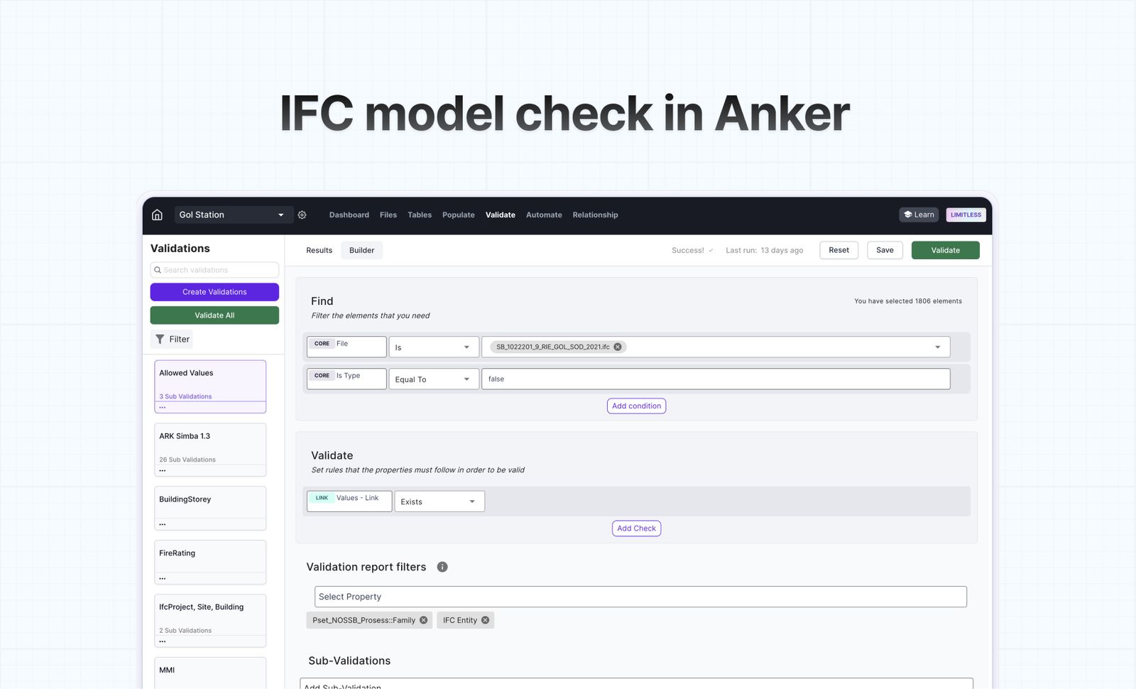 What About the Data? Performing an IFC check in Anker