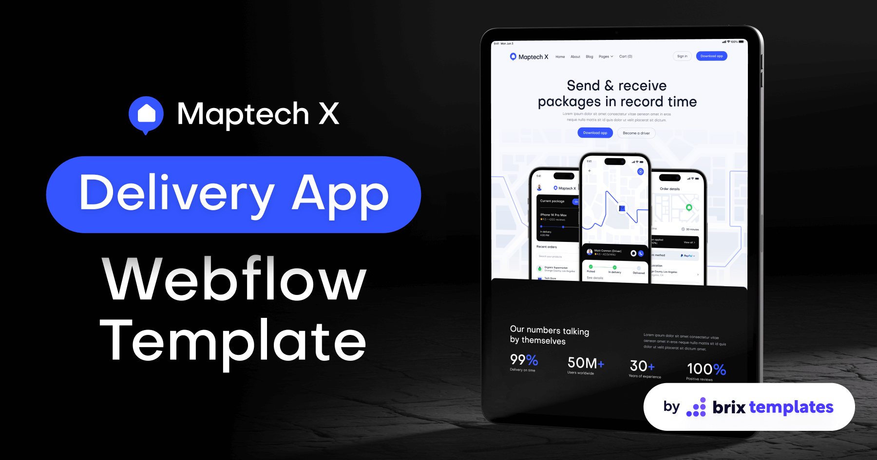 Home V3 - MapTech X - Webflow Ecommerce Website Template