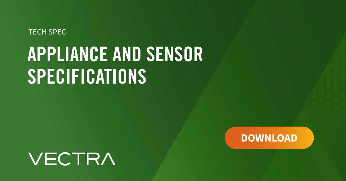 Appliance and Sensor Specifications